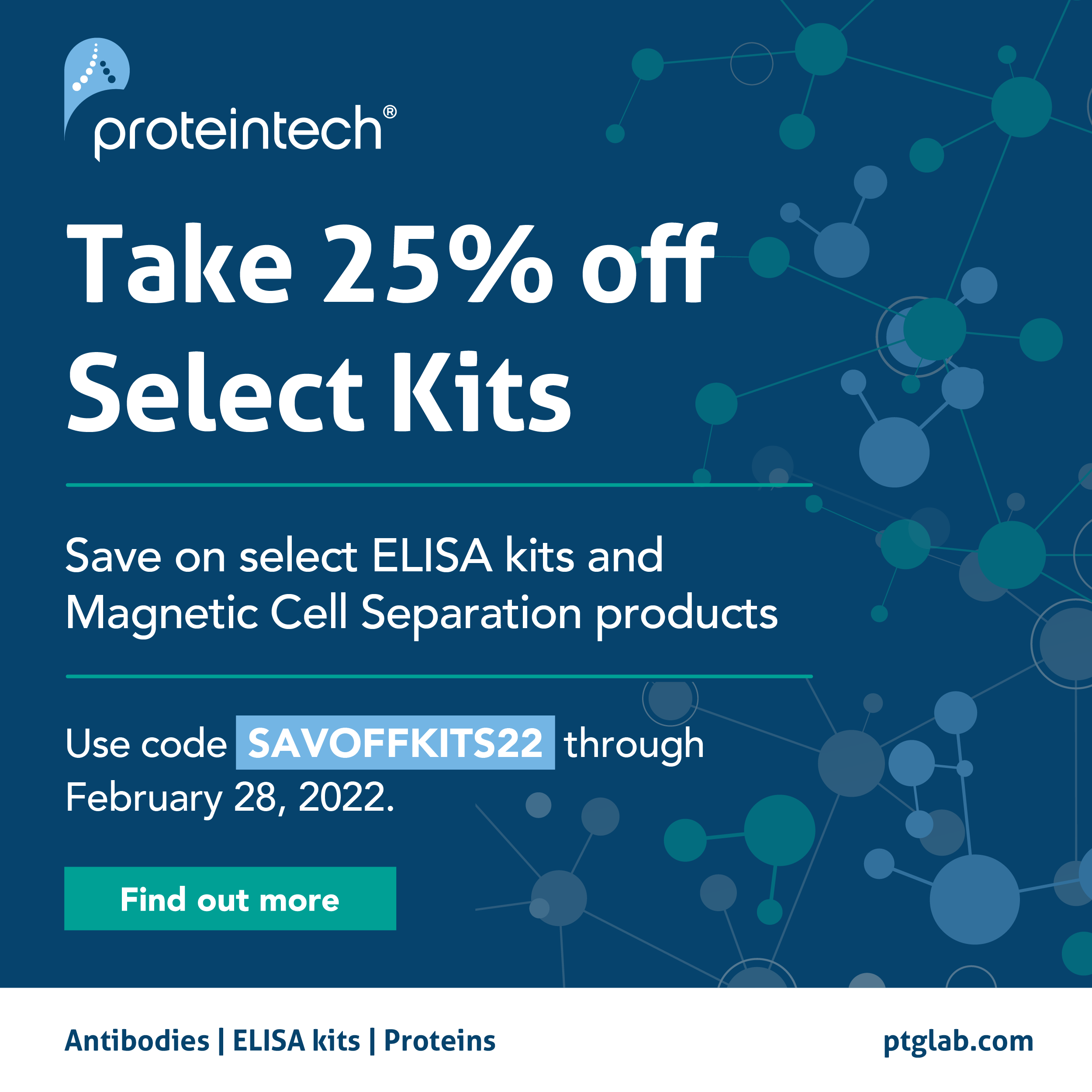 25% Off Select Kits | Proteintech Group